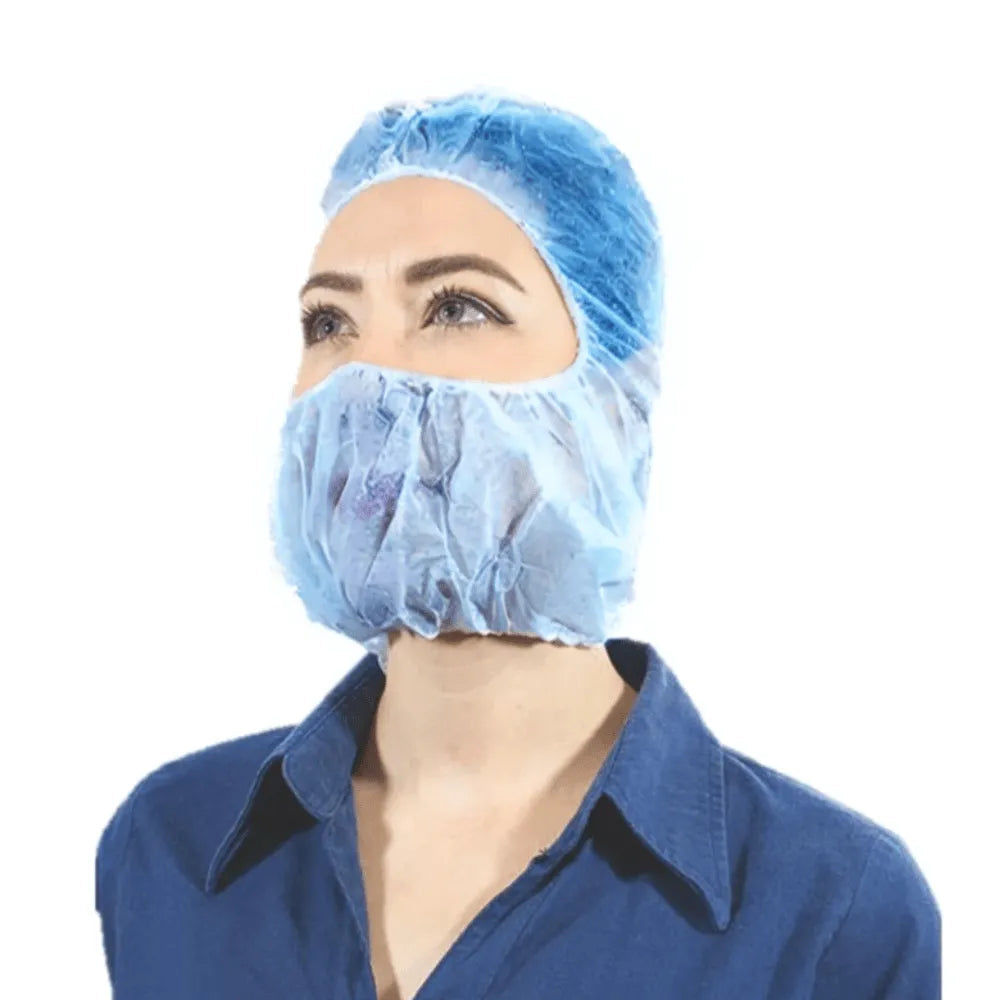 Capucha Cofia Ninja de Polipropileno Azul TAC-NH-PP-BL | Caja con 1,00 ...