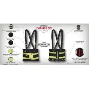 Faja Soporte Sacrolumbar Elástica Reforzada Con Tercer Cinturón - JYRS — DIBAMEX