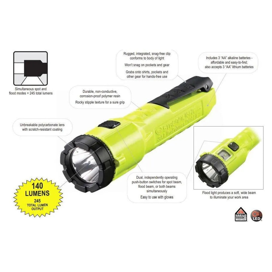 Linterna Dualie 3AA Intrínsecamente Segura Luz Dual - Streamlight — DIBAMEX